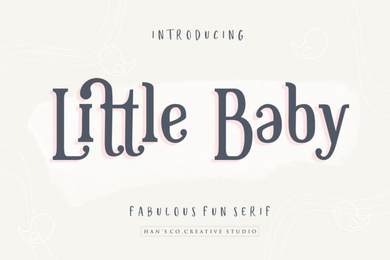 Little Baby - Handdrawn Font, Cricut Font, Canva Font, Font Procreate ...