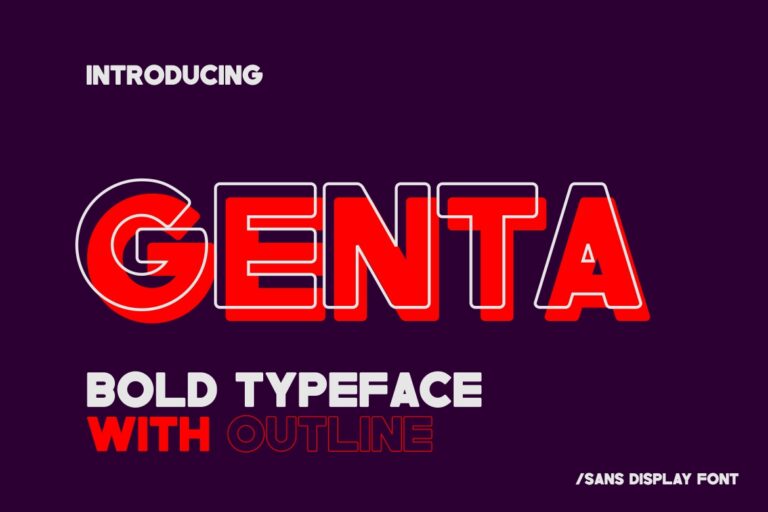 Genta - Geometric fonts, Hi Tech fonts, Futuristic fonts, Sci fi fonts, Sharp fonts, Space fonts ...