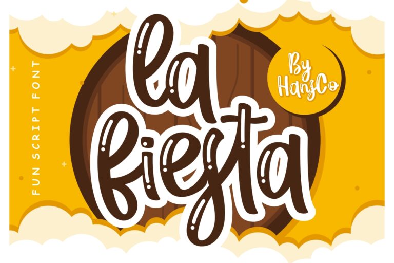 la fiesta - Script font, Fonts canva, Fonts cricut, Fonts decorative ...