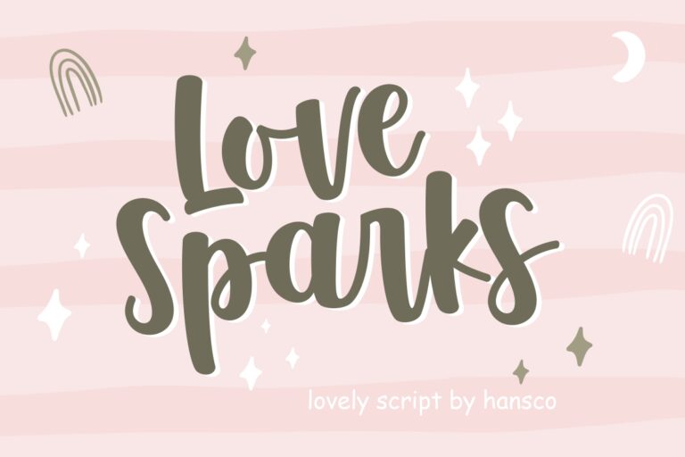 Love Sparks - Script font, Canva font, Cricut font, Cursive font ...