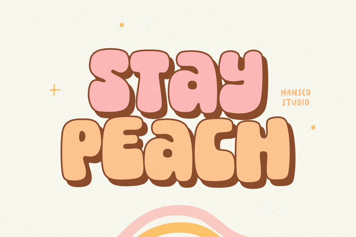 Stay Peach SVG, DXF, OTF, ttf | fonts procreate, fonts cricut, fonts ...