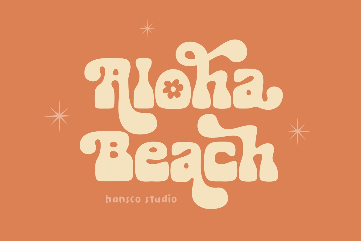 Aloha Beach Font - Retro Serif Font, Cricut Font, Slab Font, Cute Font ...