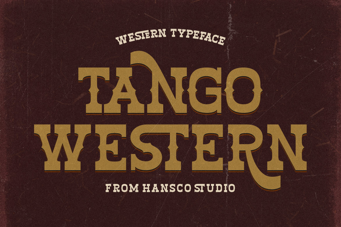 Tango Western Font - Retro Vintage Font, Cricut Font, Slab Font ...