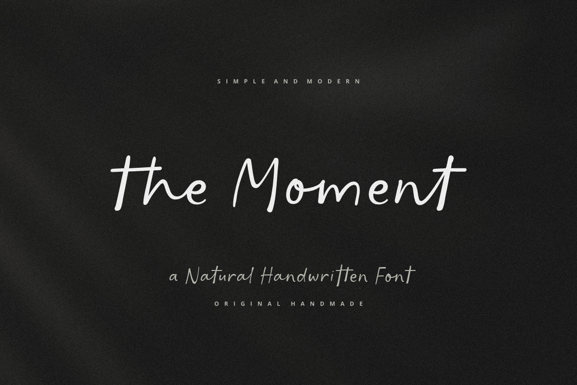 The Moment Font - Modern Font, Canva Font, Cricut Font, Handwritten ...