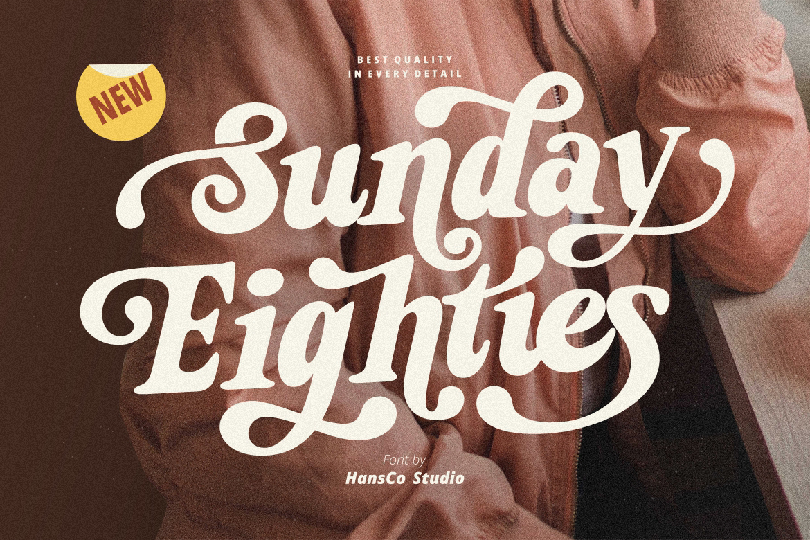 Sunday Eighties Font - Retro Font, Retro Serif Font, Retro Vintage Font ...